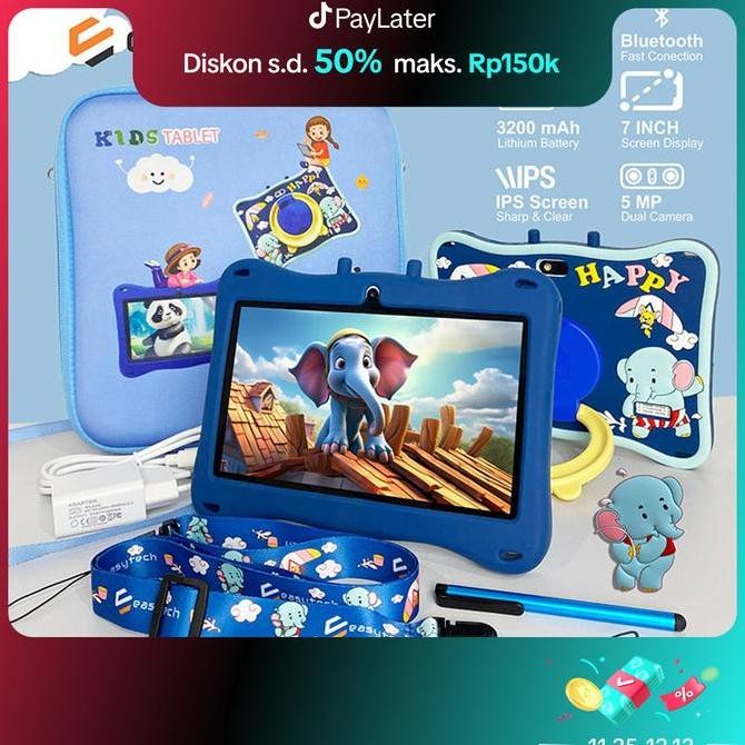 Jual Tablet Edukasi Anak Easytech E-13 Dengan Kemasan Tas / Tablet ...