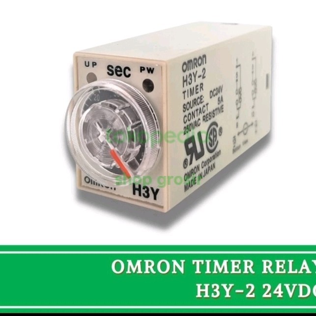 Jual timer h3y 2 24vdc omron 10sec,30sec,60sec | Shopee Indonesia