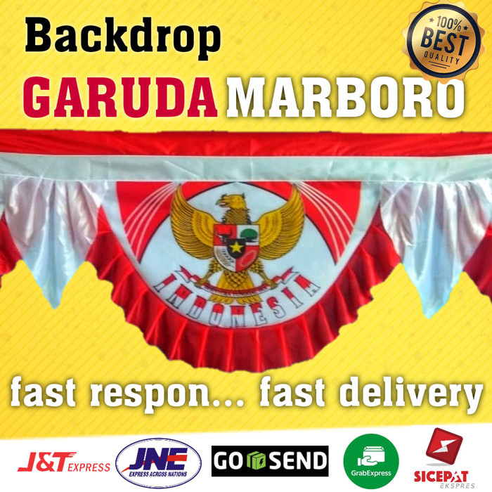 Jual BENDERA MERAH PUTIH BACKDROP BENDERA RUMBAI BENDERA PANGGUNG 5 ...