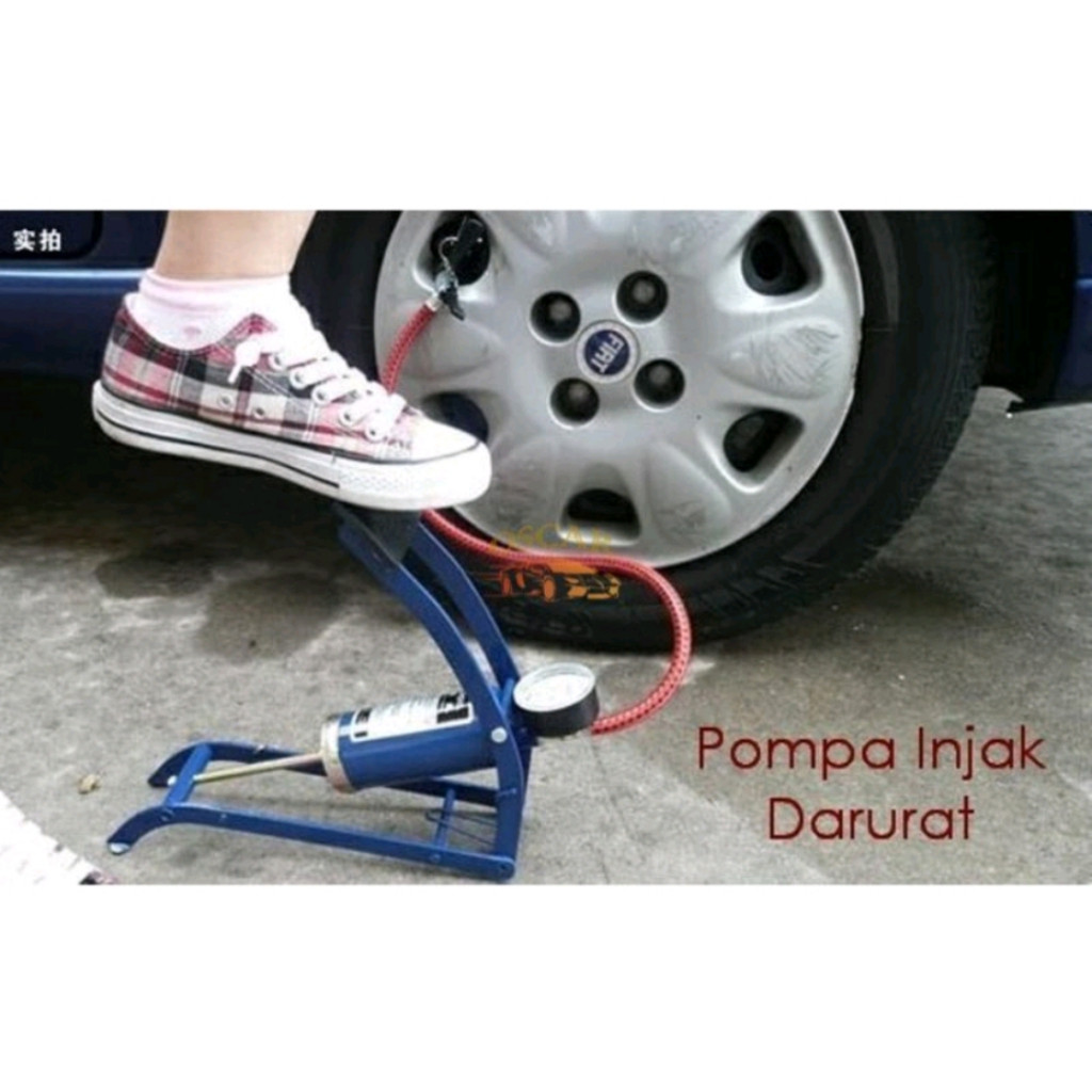 Jual New FOOT PUMP POMPA ANGIN INJAK KAKI MANUAL | Shopee Indonesia