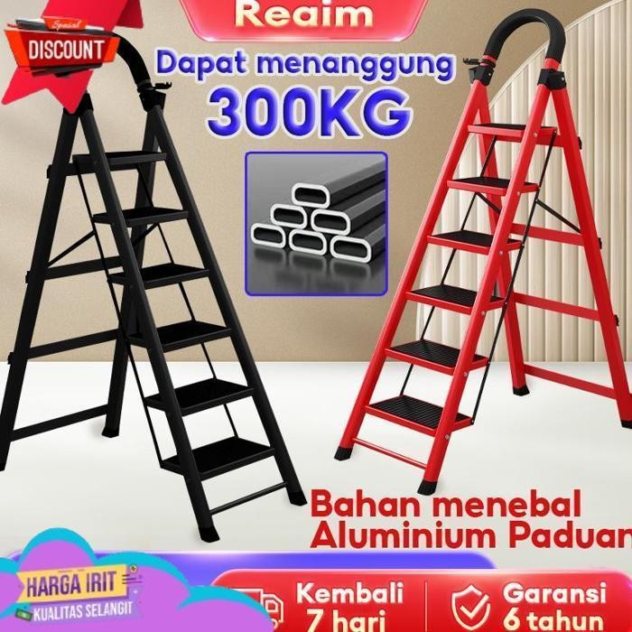 Jual SALE CODTANGGA 3/4/5/6 STEP TANGGA LIPAT MULTIFUNGSI LIPAT TANGGA BESI HOUSEHOLD LADDER ...