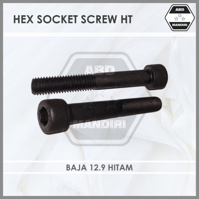 Jual Baja Hitam 12.9 Baut L M24 X 90 ( Black Hex Socket Head Cap Screw ...
