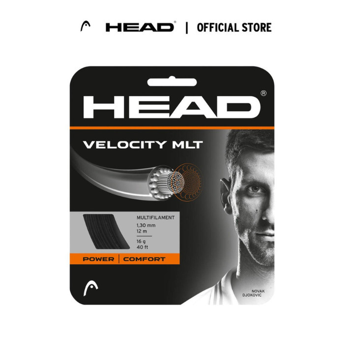 Jual HEAD String Velocity MLT Set 17 Black - Senar Tennis | Shopee ...