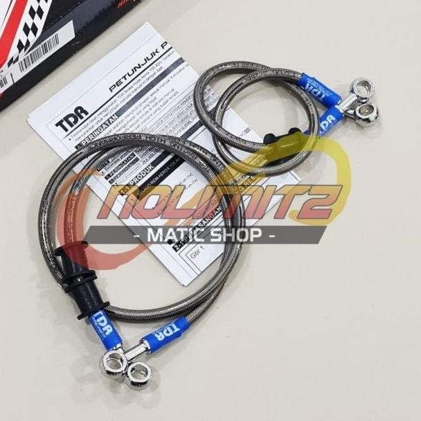 Jual SELANG REM BRAKE LINE TDR RACING DEPAN SILVER ABS YAMAHA AEROX 155 ORIGINAL DAN TERPERCAYA ...