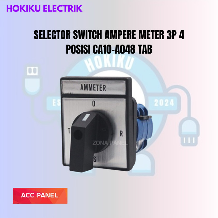 Jual SELECTOR SWITCH AMPERE METER 3P 4 POSISI CA10-A048 TAB | Shopee ...