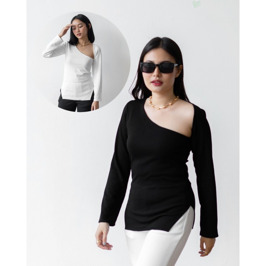 Jual Gaia Ribbed Knit - Save And Rave - Baju Lengan Panjang Rajut ...