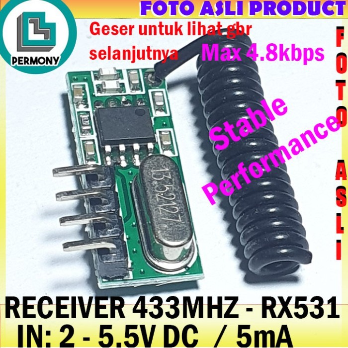 Jual 433Mhz Receiver Module 433 Mhz Modul | Shopee Indonesia