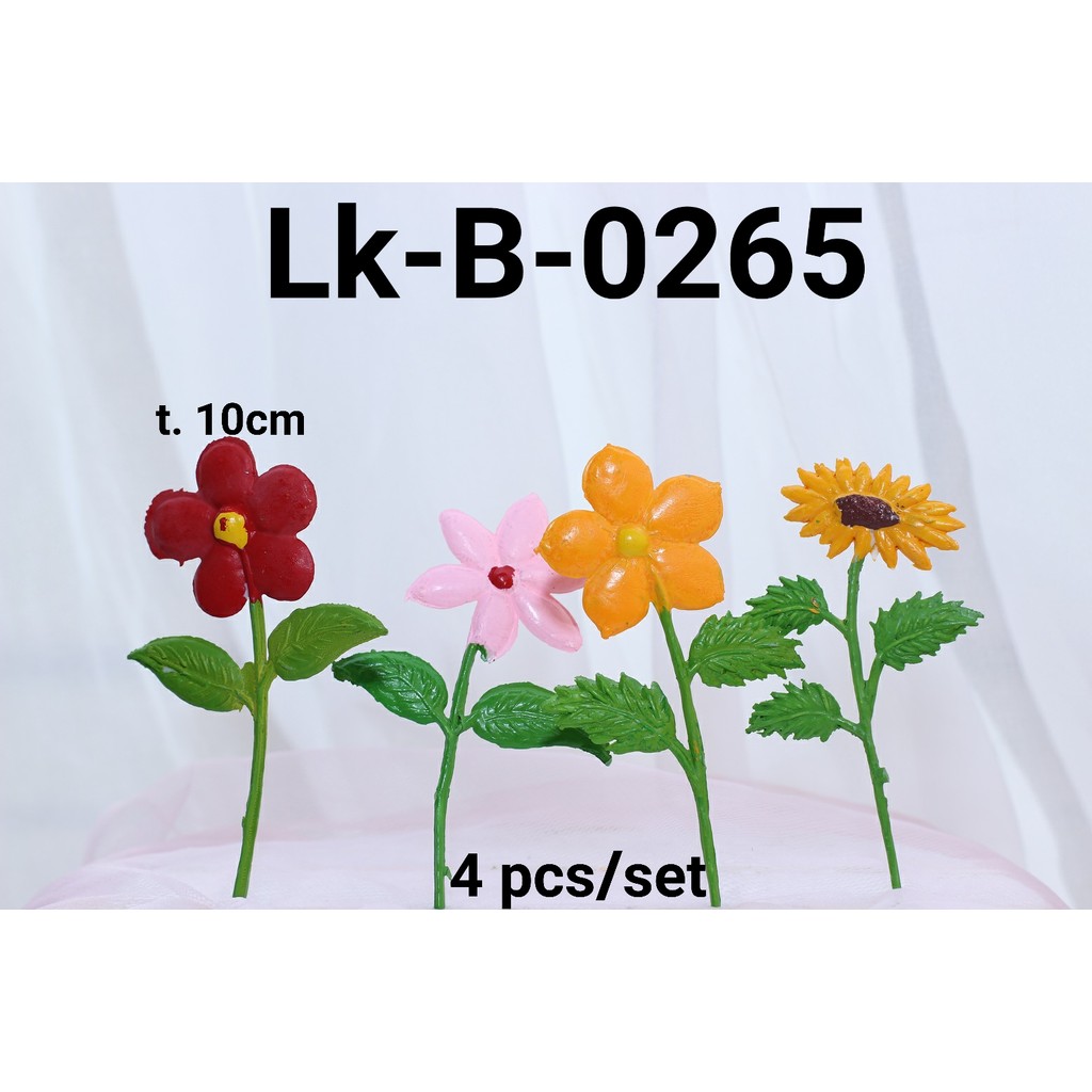 Jual LK-B-0265 Topper bunga pohon tanaman Lokal Bunga Tusuk 2D (MAINAN ...