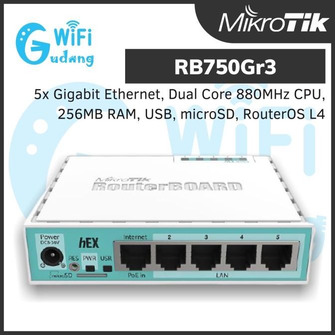 Jual Mikrotik Rb750Gr3 Routerboard Tersedia | Shopee Indonesia