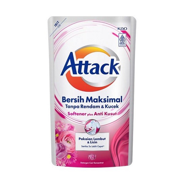 Jual ATTACK PLUS SOFTENER LIQUID POUCH 750 ML | Shopee Indonesia