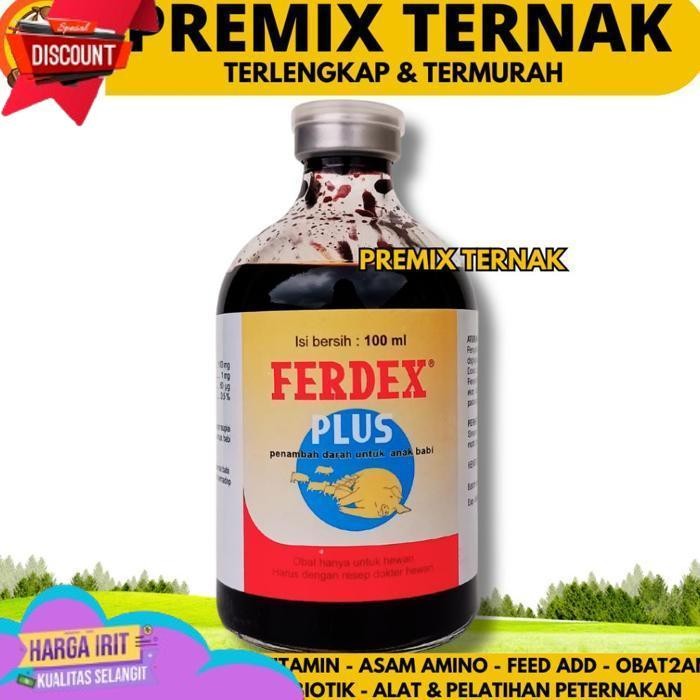 Jual SALE FERDEX PLUS 100 ML - PENAMBAH DARAH ANAK BABI ZAT BESI HEWAN ...