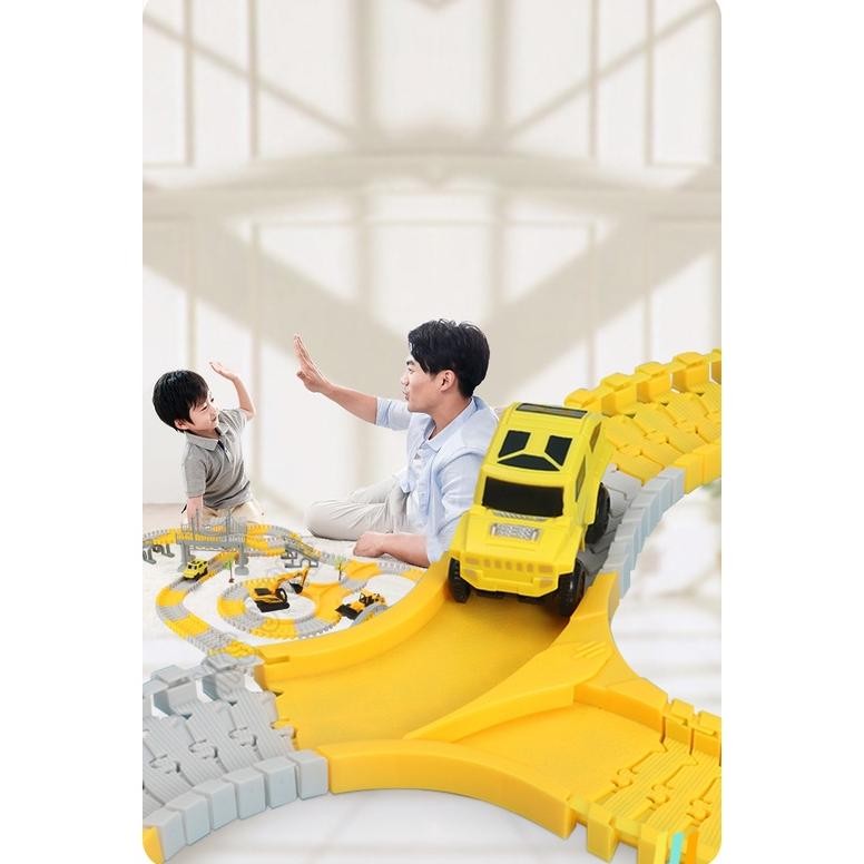 Jual UFO-2025 CODCity Truck 334pcs Mainan Anak Kereta Api Rail King ...