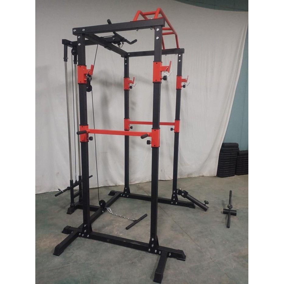 Jual Falach Power Rack Lat Pull Down Plus T-Barrow Ls246 Angkat Beban ...