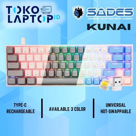 Jual CO Sades Kunai SK-868 3 in 1 Connection Mechanical Gaming Keyboard | Shopee Indonesia
