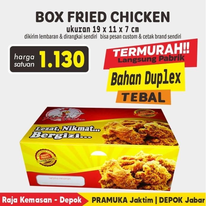 Jual READY DUS AYAM GORENG, BOX AYAM, BOX FRIED CHICKEN, DUS FRIED ...