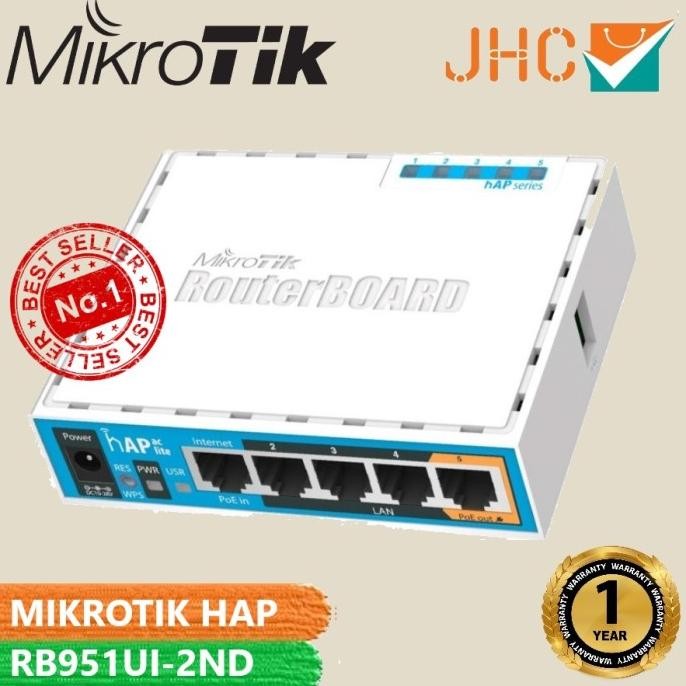Jual Mikrotik Routerboard RB951UI-2nD (hAP) Router Wireless RB951ui2nD | Shopee Indonesia