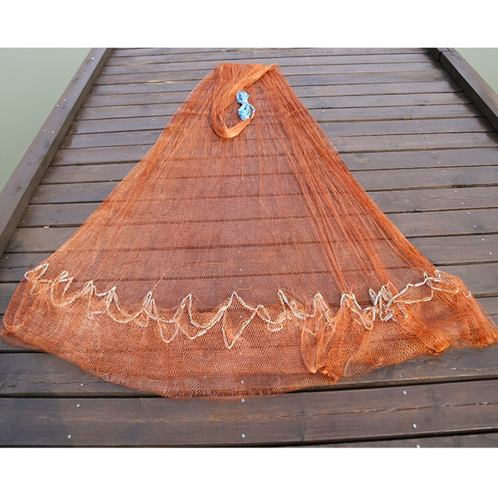 Jual JALA LEMPAR JALA IKAN NELAYAN BAHAN PE KAIN KUAT TINGGI 3m COKLAT ...