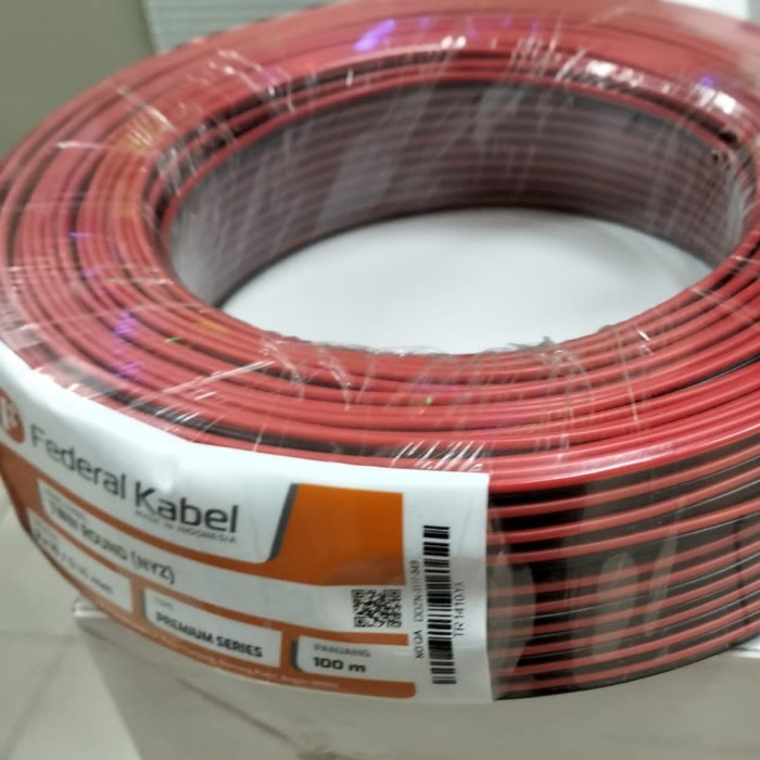 Jual kabel NYZ 2x10 FEDERAL MERAH HITAM KABEL SERABUT 2 WARNA | Shopee Indonesia