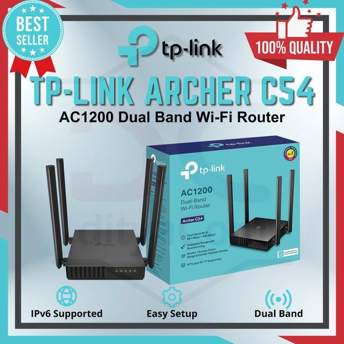 Jual NEW TP-LINK ARCHER C54 AC1200 DUAL BAND WIFI ROUTER | Shopee Indonesia