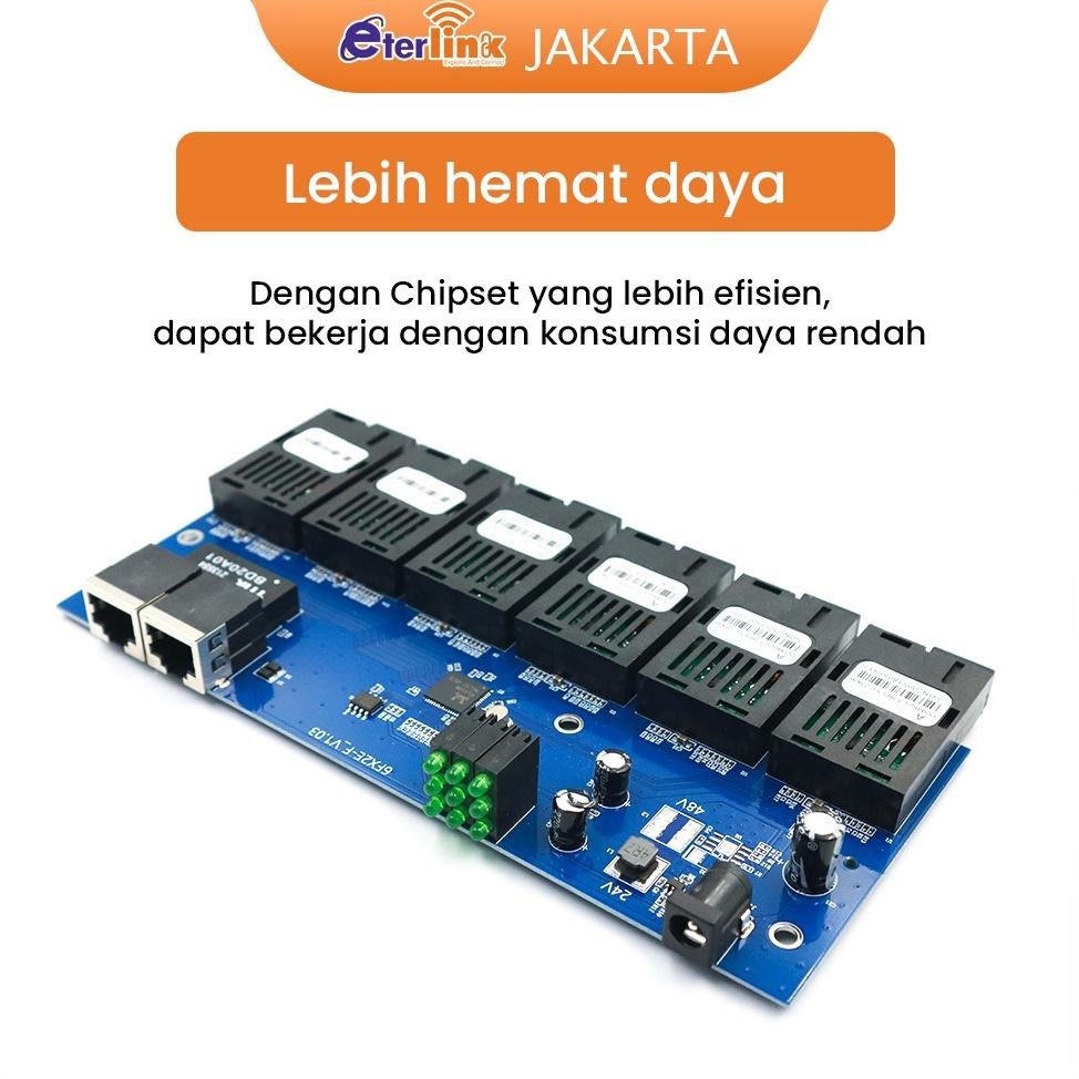 Jual Ethernet10/100Mbps 6 Sc Port 2 Rj45 Port Fiber Converter Ethernet ...