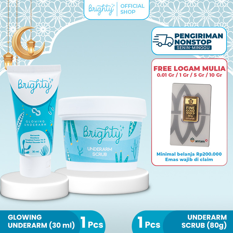 Jual Brighty Glowing Underarm X Underarm Scrub (Limited Bundling ...