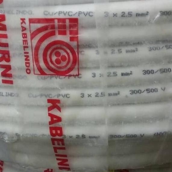 Jual KABEL LISTRIK NYM 3X2.5 mm KABELINDO KABELMETAL / NYM 3x2.5 @100m ...