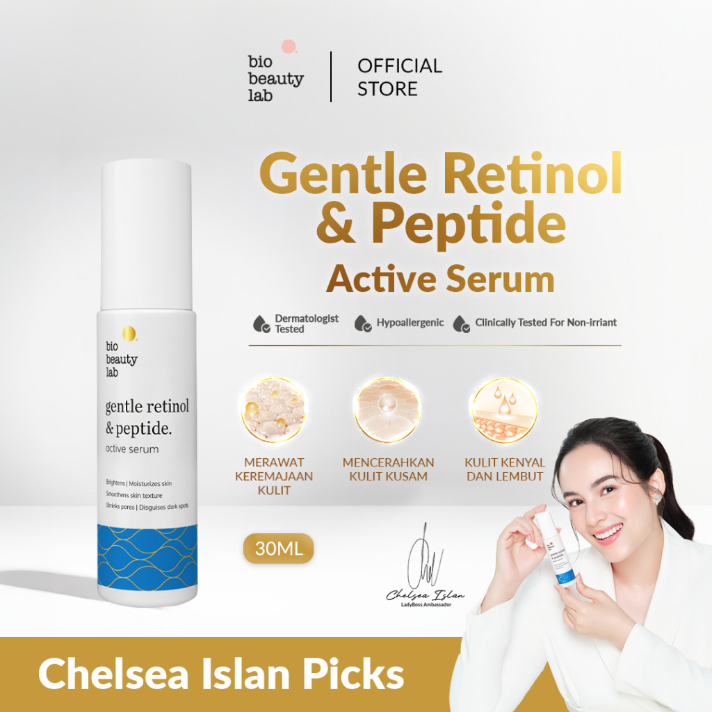 Jual Bio Beauty Lab Gentle Retinol & Peptide Active Serum 30ml / Serum ...