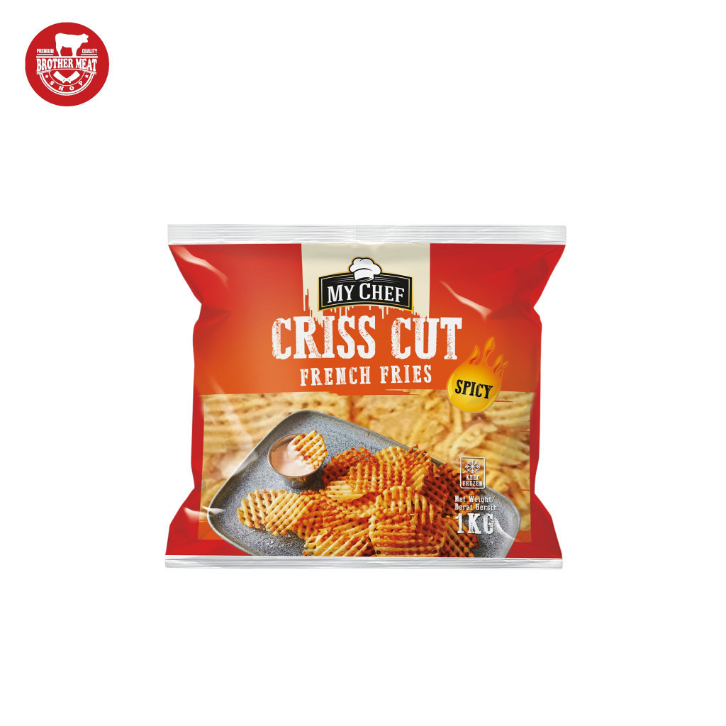 Jual MY CHEF CrissCut Spicy French Fries 1kg, Kentang Goreng Frozen - Brothermeatshop | Shopee ...