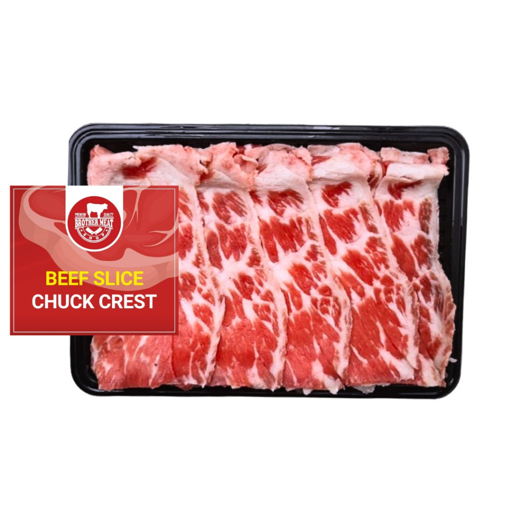 Jual Beef Slice Chuck Crest Premium 250gr - Brothermeatshop | Shopee ...