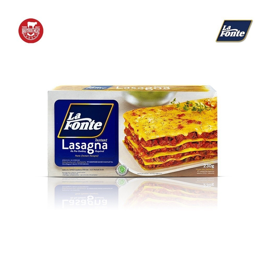 Jual La Fonte Pasta Instant Lasagna 230gr, Halal | Shopee Indonesia