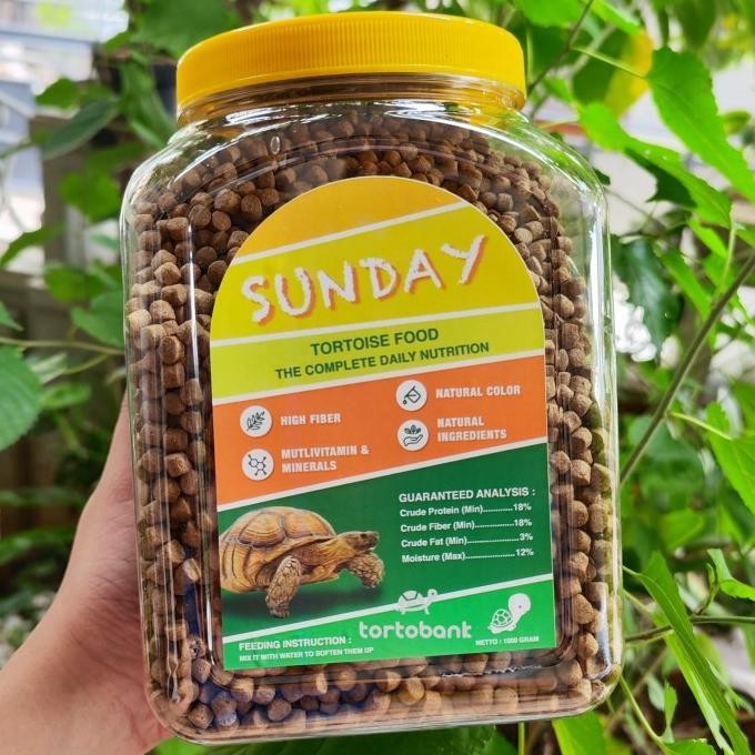 Jual BEBAS ONGKIR - 1 KG SUNDAY TORTOISE FOOD 1KG PELET KURA DARAT ...