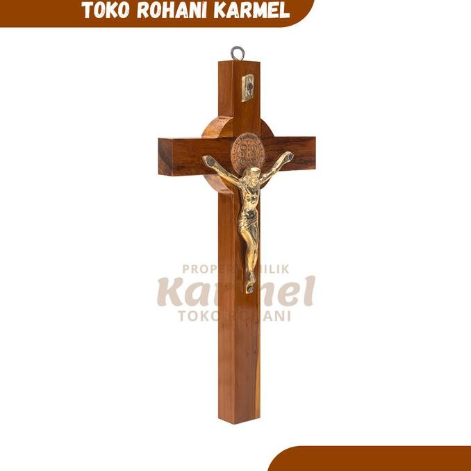 Jual SALIB GANTUNG BENEDIKTUS / SALIB DINDING BENEDICTUS / SALIB ...