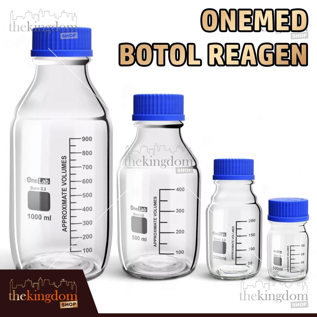 Jual Onemed Botol Reagen 100 250 500 1000 ml Bottle Sample Kaca Reagent Laboratorium Sampel with ...