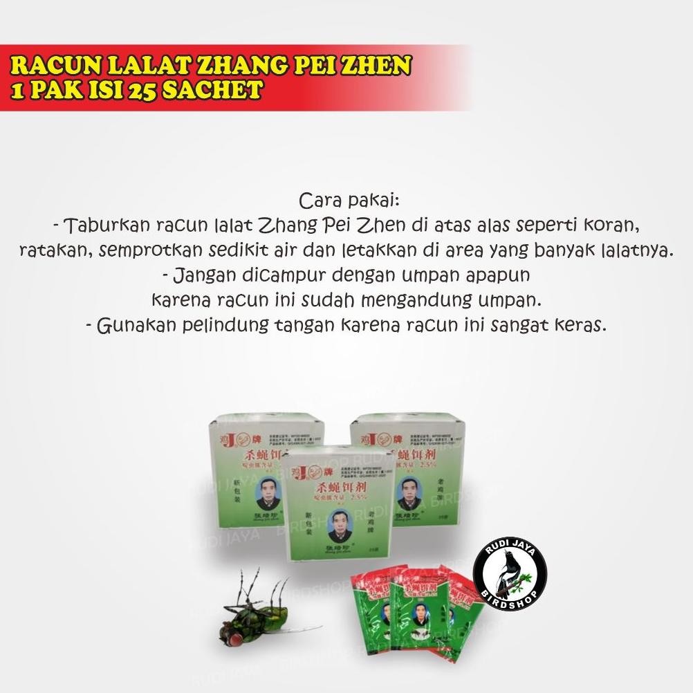 Jual LI34 RACUN LALAT ZHANG PEI ZHEN 1 PAK GAMBAR ORANG TUA DIJAMIN AMPUH BASMI SERANGGA SEMUT ...