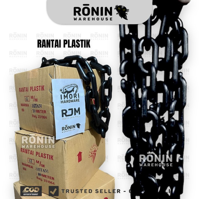 Jual Rantai chain plastik 9mmx20m 12mmx10m putih merah kuning hijau ...