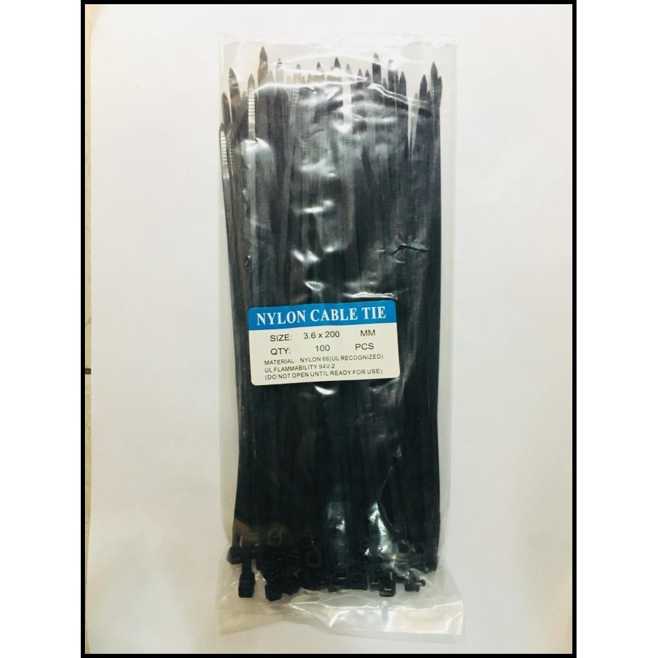 Jual Kabel Tis Kabel Ties Insulock 200Mm 20Cm Cable Tie Insulok Hitam ...