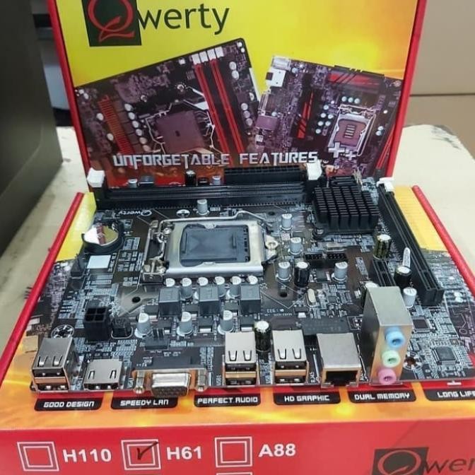 Jual Motherboard Qwerty H61 Socket 1155 | Shopee Indonesia