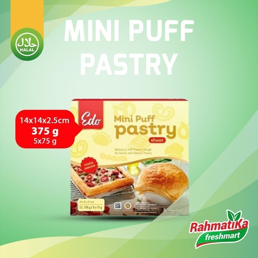 Jual Edo Mini Puff Pastry 375 gram (5x75g) | Shopee Indonesia