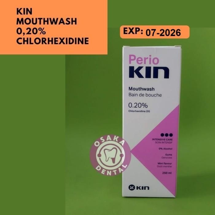 Jual Kin Mouthwash 0.20% Chlorhexidine (Obat Kumur Kin 250ml) | Shopee ...