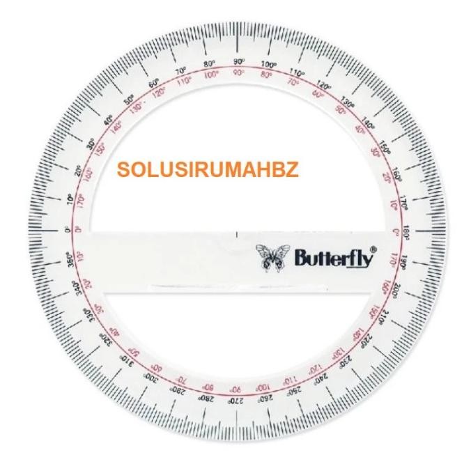 Jual $$] GARISAN BUSUR BULAT 360DERAJAT 15CM CIRCLE BUTTERFLY 150MM 150 ...