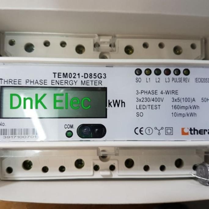 Jual KWH Meter 3 Phase Merk Thera TEM021-D85G3 Digital (LCD) Direct | Shopee Indonesia