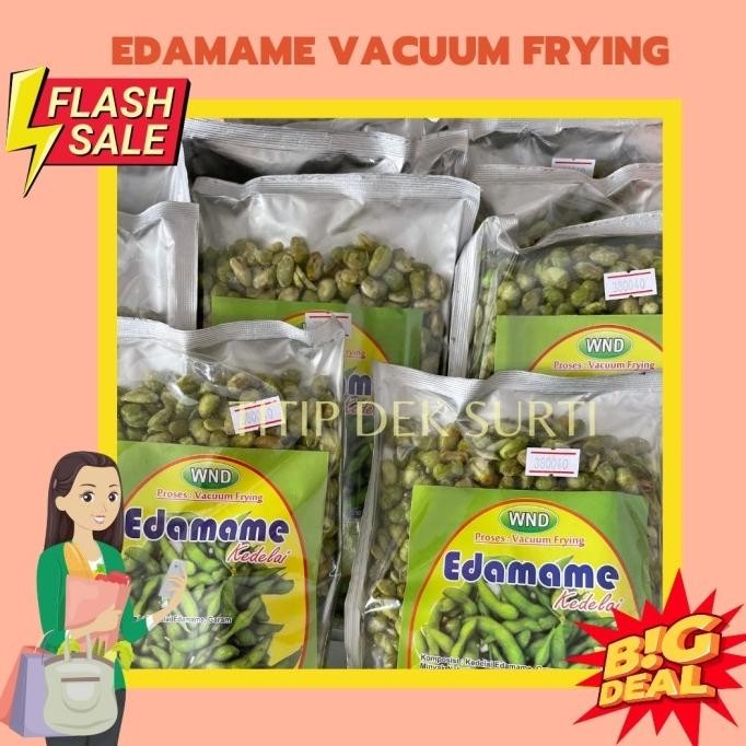 Jual (Good) Edamame Crispy Oven/ Vacuum Frying Asli Jember 250gr ...