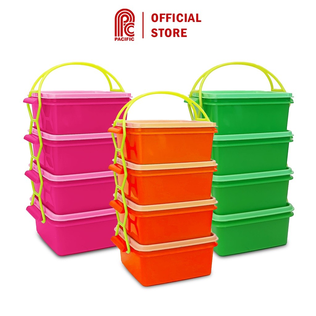 Jual PACIFIC Rantang Samanta Plastik Food Grade 4 Susun Tempat Makan ...