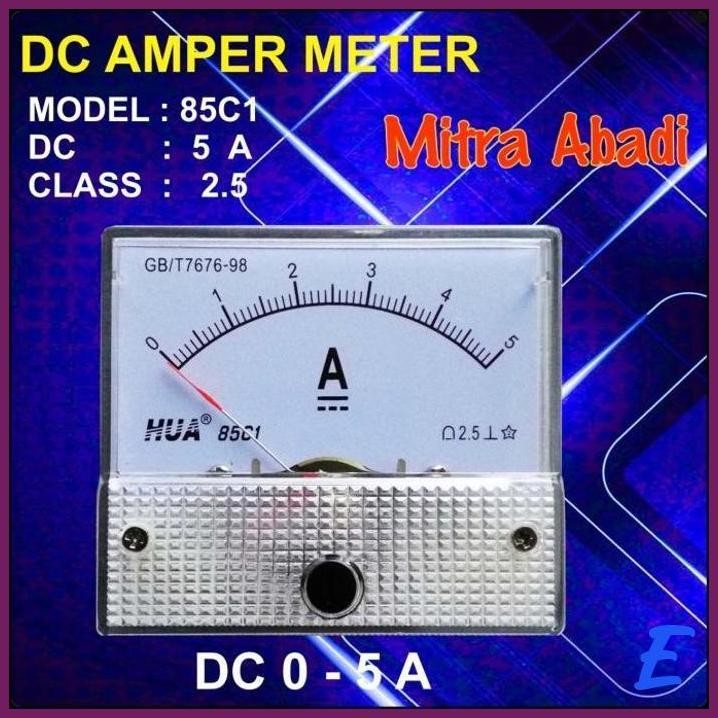 Jual | MTA | AMPEREMETER ANALOG DC 5A/5000 MA | Shopee Indonesia
