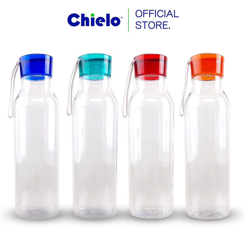 Jual CHIELO Botol Minum Premium Tumbler Colada 500 ml Plastik Transparan Water Bottle BPA Free ...