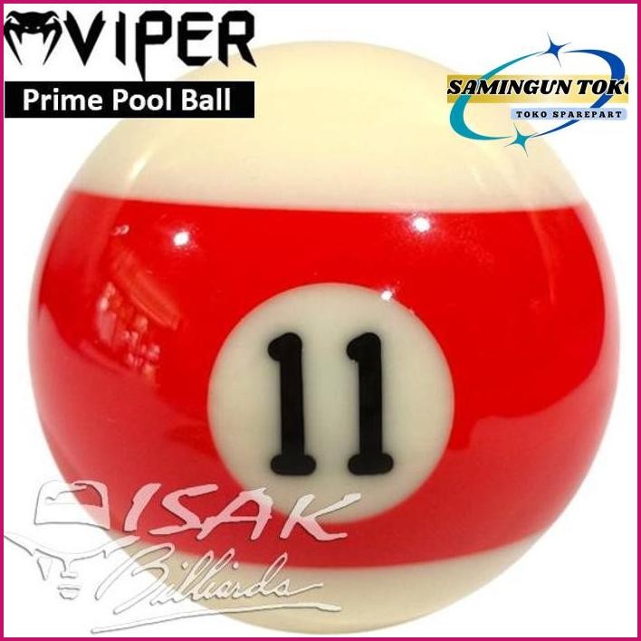 Jual Promo..!! Bola Viper Prime Pool Ball Eceran Nomor 11 - 2.1/4 ...
