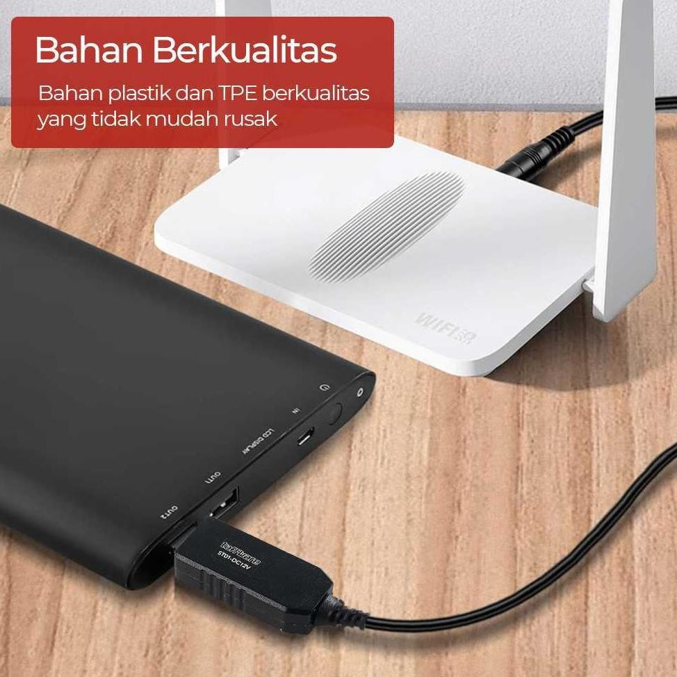 Jual Kabel Converter Modem Orbit / Router Ke Power Bank Dc Ke Usb Dc 5V ...