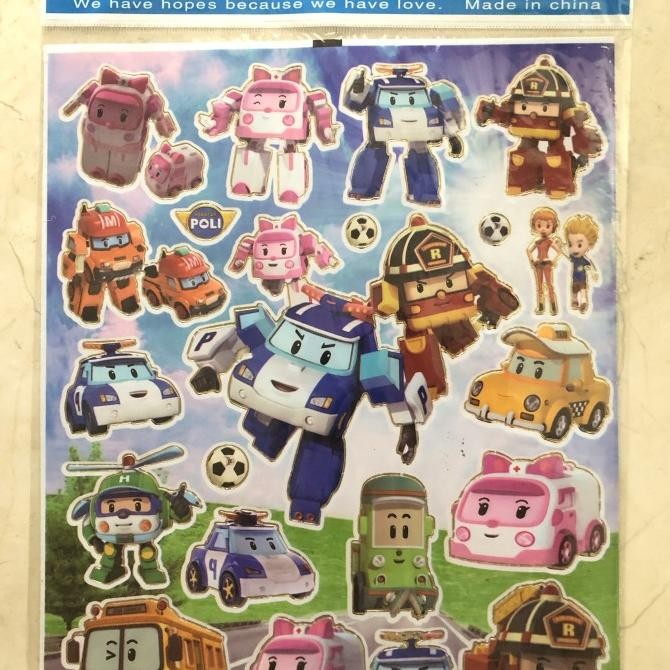 Jual Sticker Karakter - Robocar Poli | Shopee Indonesia