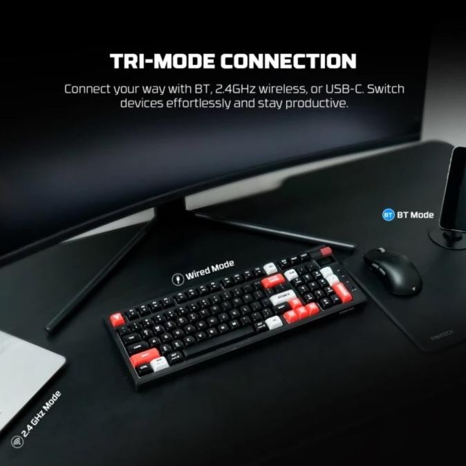 Jual Fantech Atom Pro Series Mk917 Mk918 Gaming Keyboard 3 Connection ...