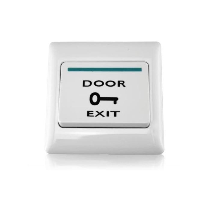 Jual Promo! Exit Button Putih Besar Tombol Push Utk Access Door Control ...